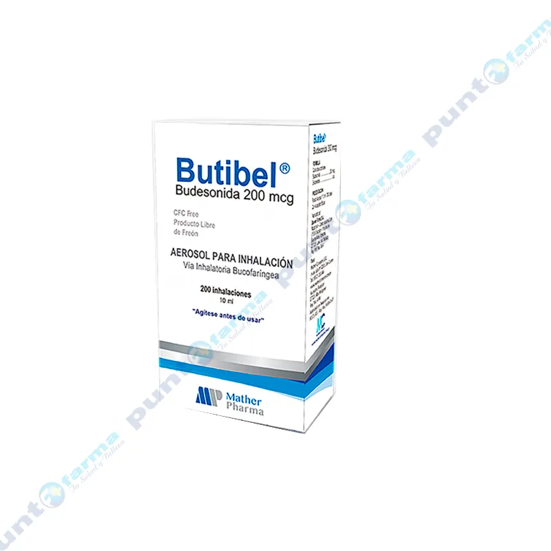 Butibel Budesonida 200 mcg - Aerosol con 200 dosis | Punto Farma