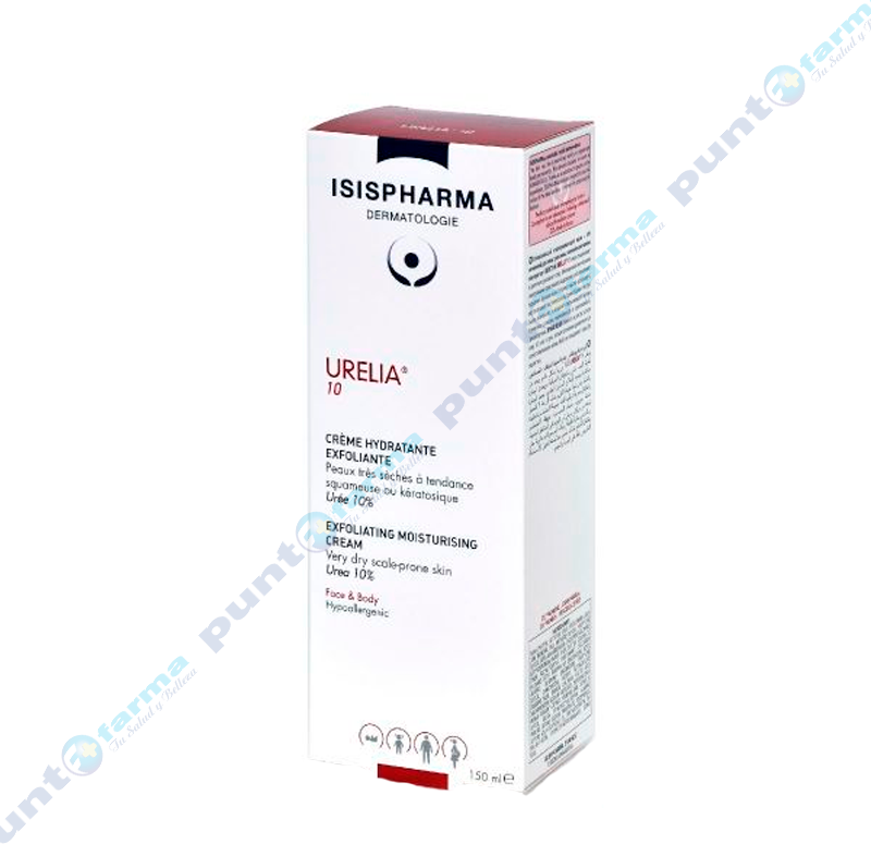 Crema Hidratante y Exfoliante Urelia 10 Isipharma - 150 mL | Punto Farma