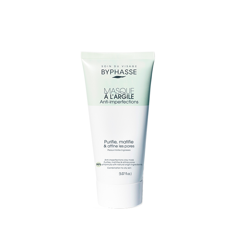 Mascarilla de Arcilla Anti-imperfecciones Pieles Mixtas Byphasse - 150mL | Punto Farma