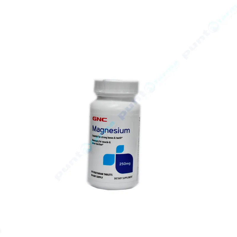 Gnc Magnesium 250 mg - Cont. 90 Capsulas | Punto Farma