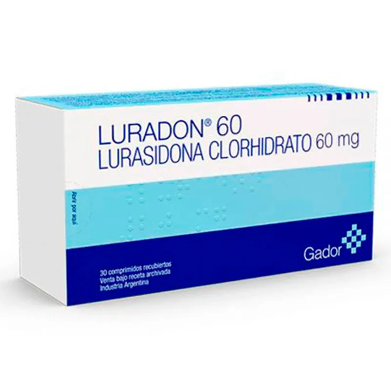 Luradon Lurasidona 60 mg - 30 Comprimidos | Punto Farma