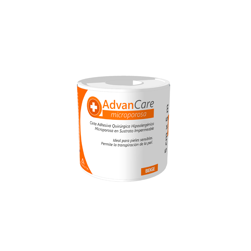 Cinta Microporosa Beige 5cm x 5m Carrete Advancare | Punto Farma