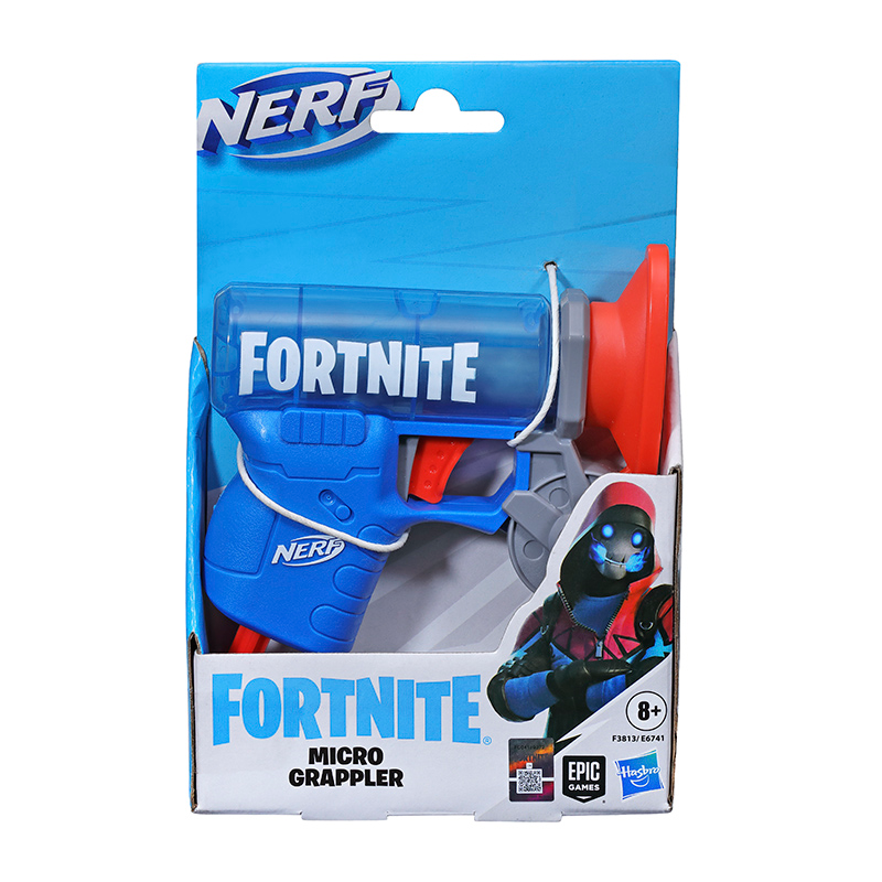 Lanzadardos Ner Ms Fortnite Micro Grappler incluye 2 dardos de espuma ...