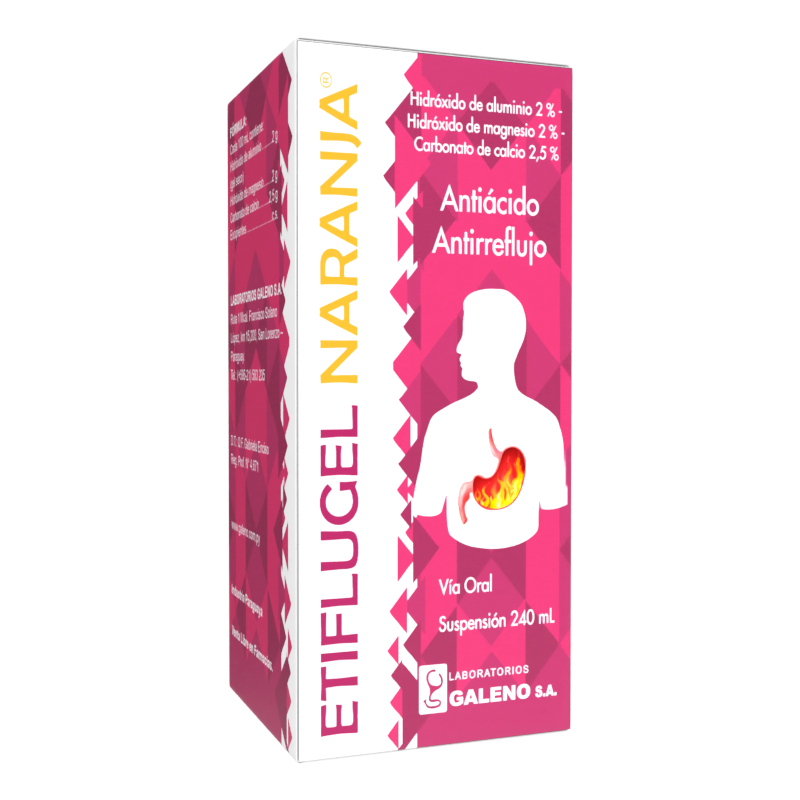 Etiflugel Naranja Acido Antirreflujo - Frasco de 240 mL | Punto Farma