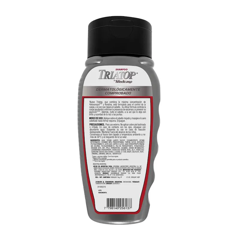Shampoo Regeneracion Triatop - 400 mL | Punto Farma