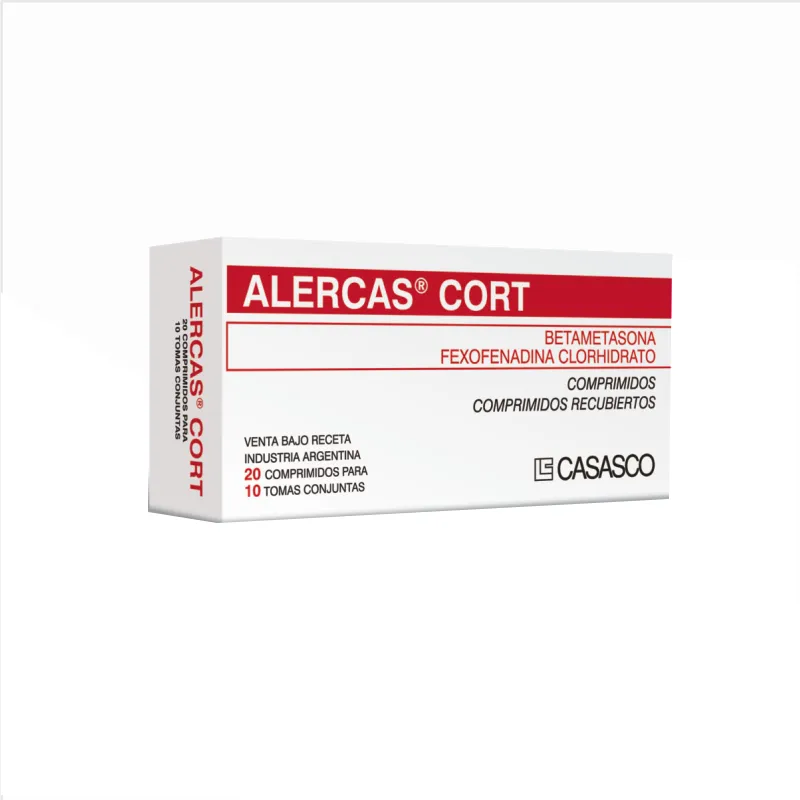 Alercas Cort Betametasona - Fexofenadina - Contiene 20 Comprimidos ...