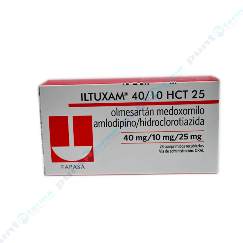 Iltuxam Hct 40/10/25 Olmesartan Medoxomilo - Cont. 28 Comprimidos | Punto Farma