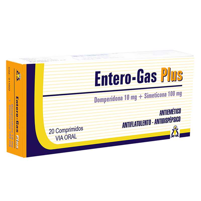 Entero Gas Plus Domperidona - Caja de 20 Comprimidos | Punto Farma