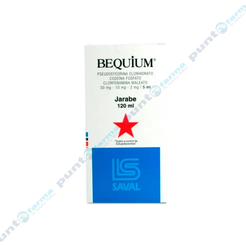 Bequium Pseudoefedrina Clorhidrato - Jarabe de 120 ml | Punto Farma