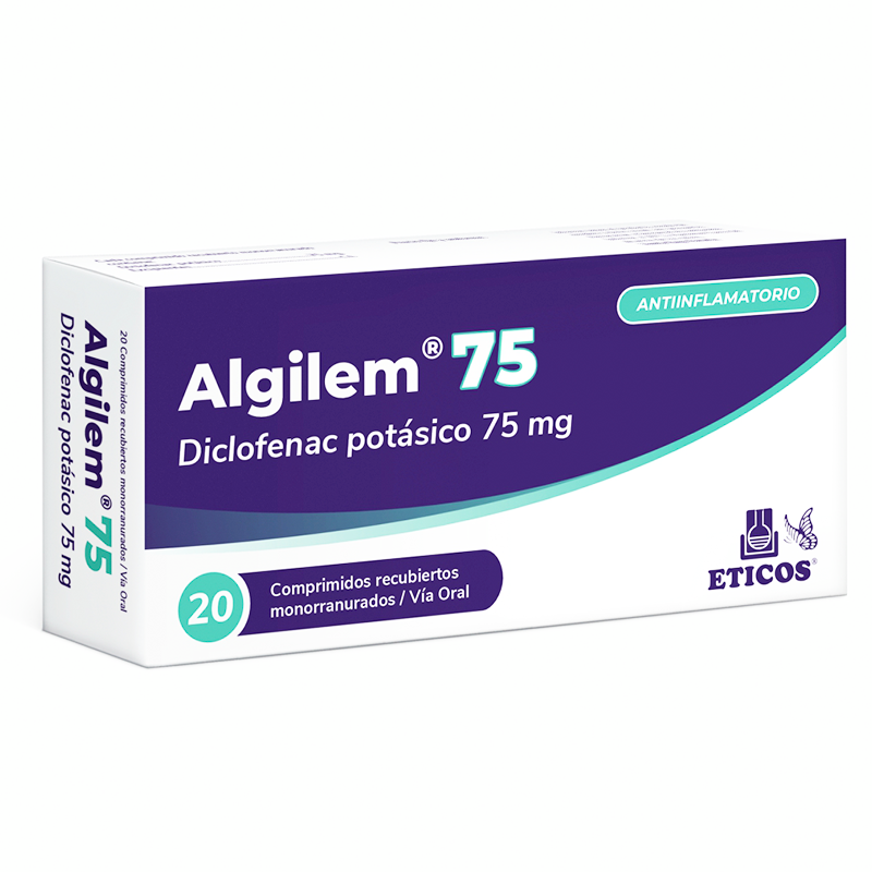 Algilem Diclofenac 75 - 20 Comprimidos recubiertos | Punto Farma