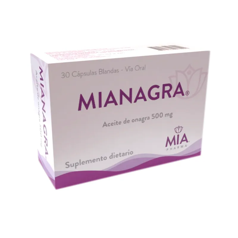 Mianagra Aceite de Onagra 500 mg - Cont. 30 Capsulas Blandas | Punto Farma