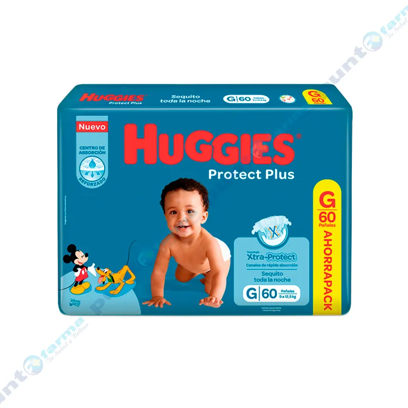 Huggies Protect Plus G - Cont. 60 Unidades | Punto Farma
