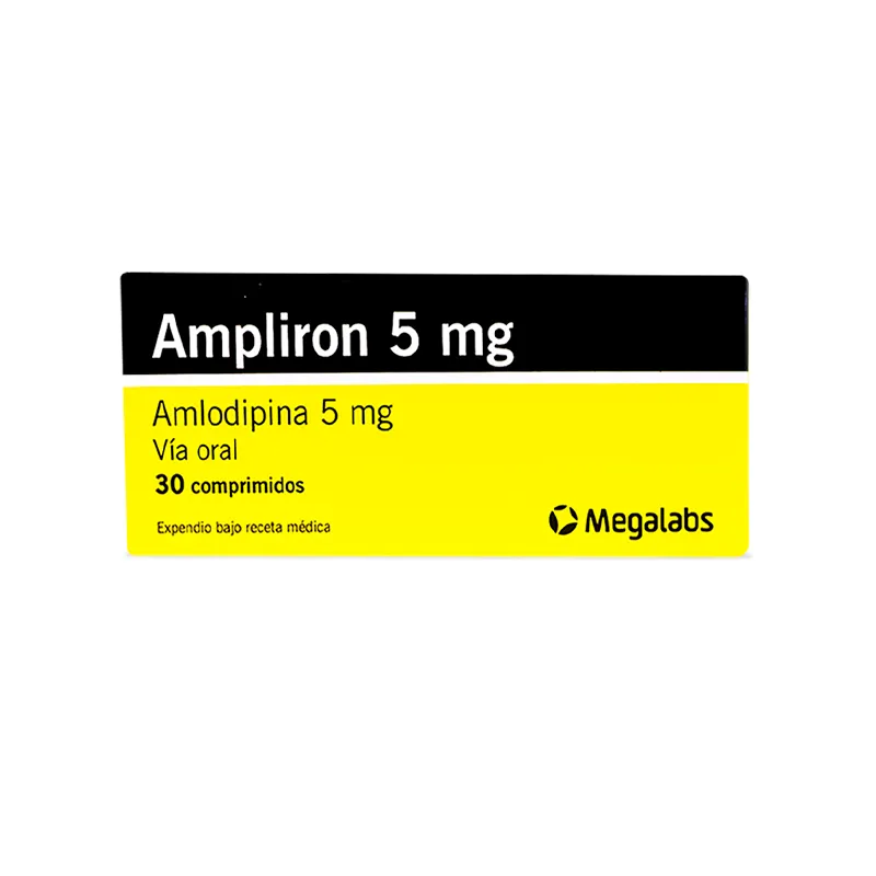 Ampliron 5 mg Amlodipina 5 mg - Caja de 30 Comprimidos | Punto Farma