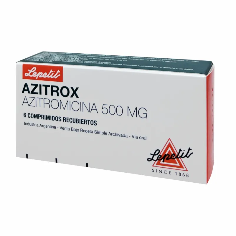 Azitrox Azitromicina 500 mg - Cont. 6 Comprimidos Recubiertos. | Punto ...