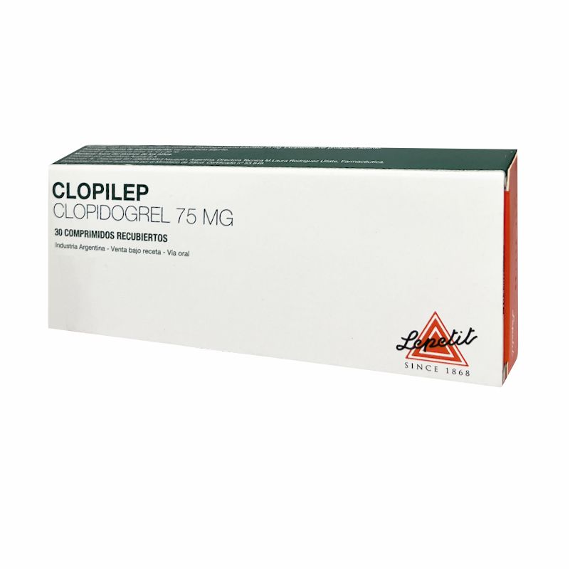Clopilep Clopidogrel 75 mg. - 30 Comprimidos Recubiertos | Punto Farma
