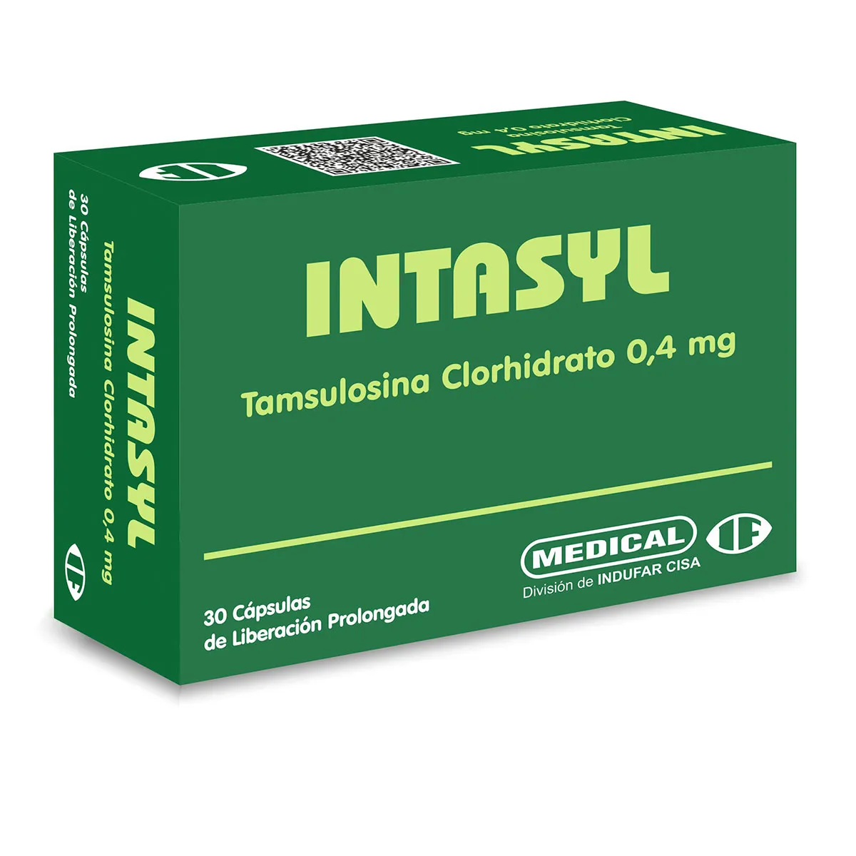 Intasyl Tamsulosina Clorhidrato 0,4 mg - Cont. 30 Capsulas | Punto Farma