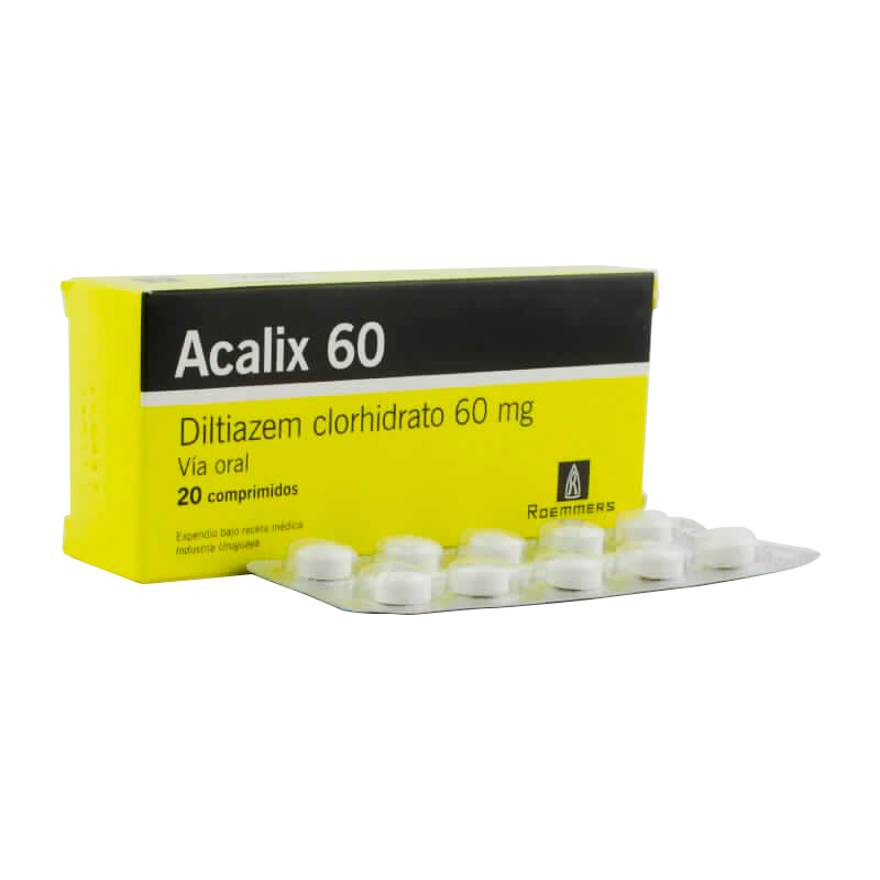 Acalix 60 Diltiazem Clorhidrato 60 mg - Caja de 20 comprimidos | Punto Farma