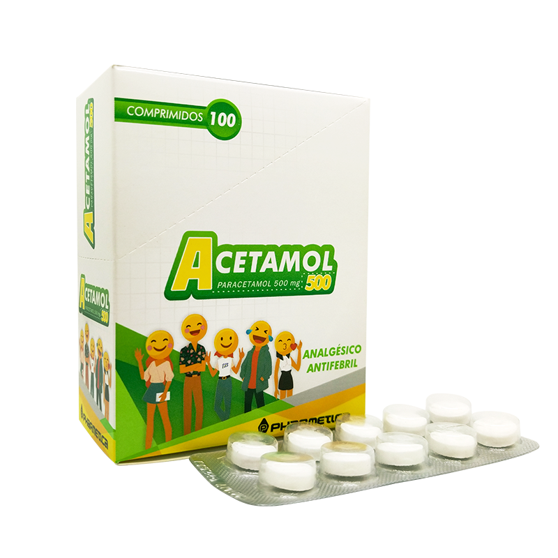 Acetamol Paracetamol 500 - Caja de 100 comprimidos | Punto Farma
