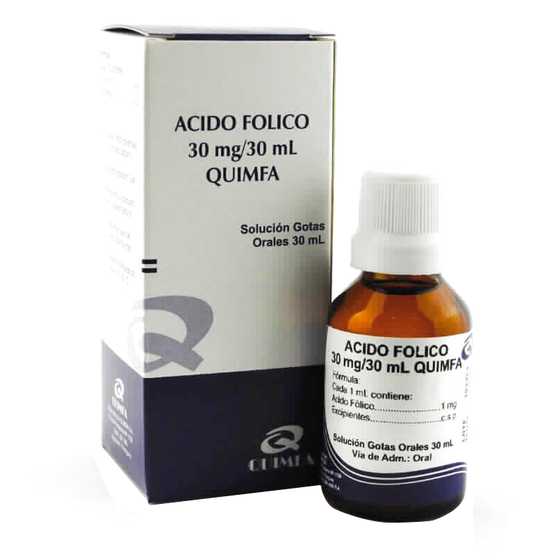 Acido Folico 30 mg - 30mL. | Punto Farma