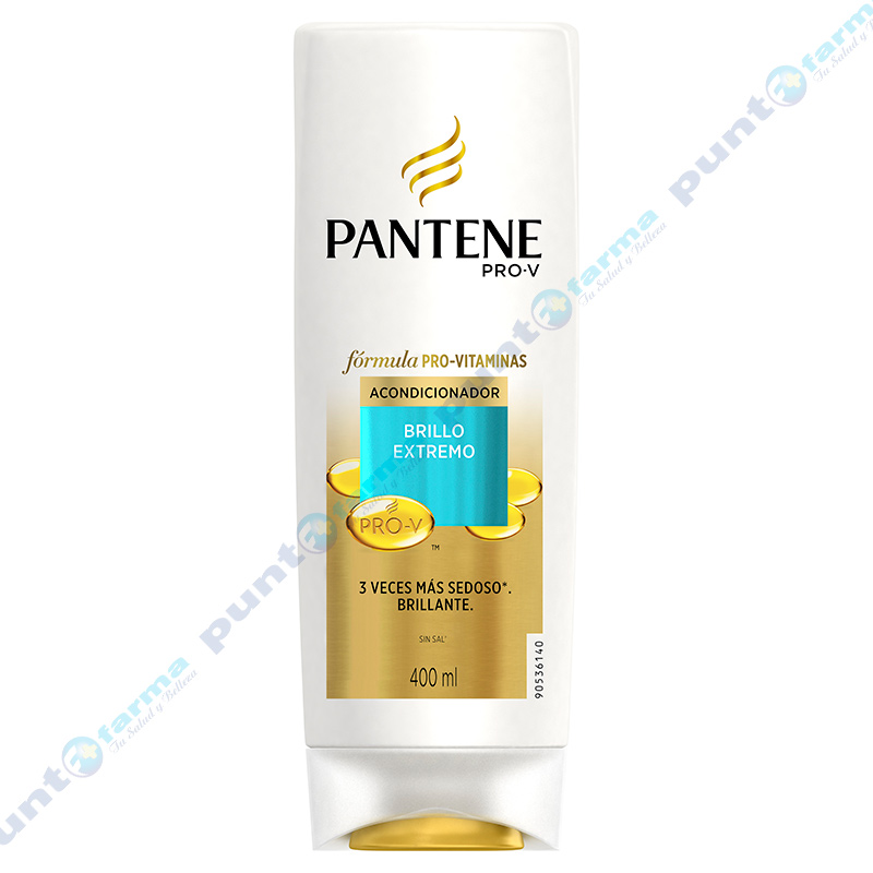 Punto Farma | Acondicionador Brillo Extremo Pantene Pro-V - Cont. 400 mL