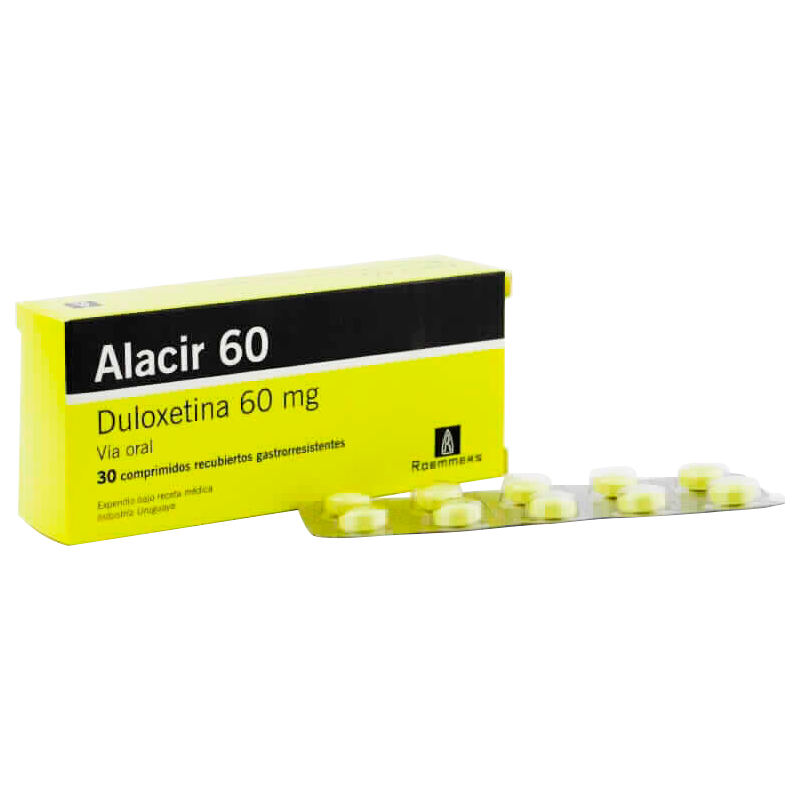 Alacir 60 Duloxetina 60 mg - Contenido de 30 comprimidos recubiertos | Punto Farma