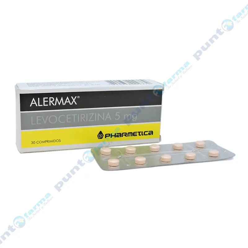 Alermax Levocetirizina 5 mg - Caja de 30 comprimidos | Punto Farma