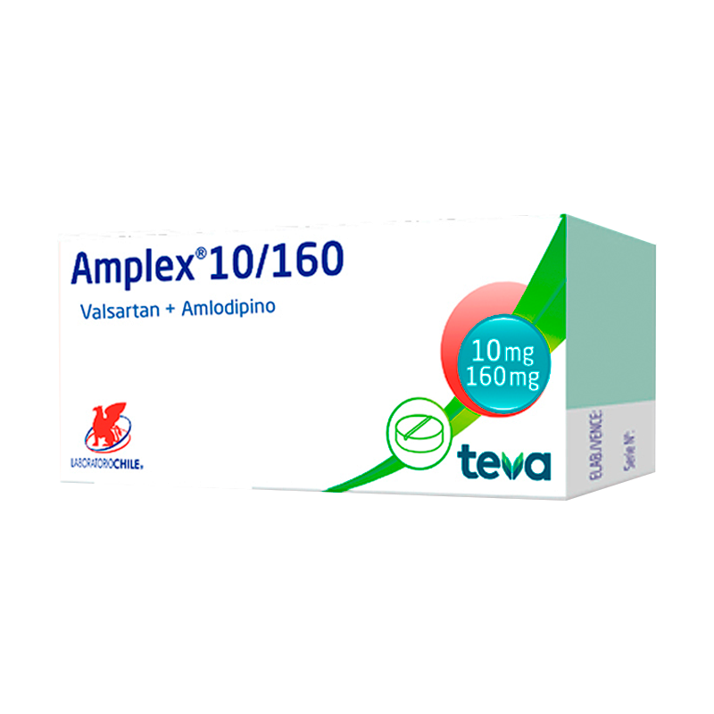 Amplex 10/160 mg Valsartan - Cont. 30 comprimidos | Punto Farma