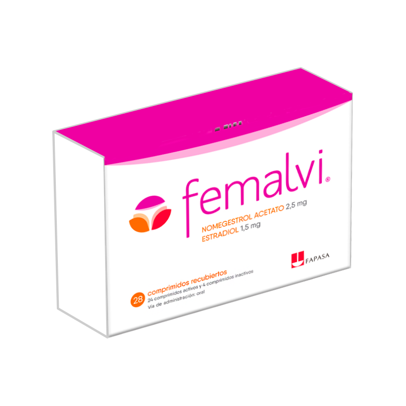 Anticonceptivo Oral Femalvi - Caja de 28 comprimidos | Punto Farma