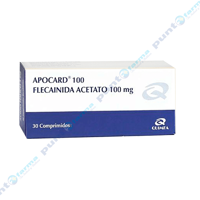Apocard 100 Flecainida Acetato 100 mg - Cont. 30 Comprimidos. | Punto Farma