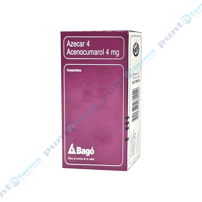 Azecar 4 Acenocumarol 4 mg - Caja de 30 comprimidos | Punto Farma