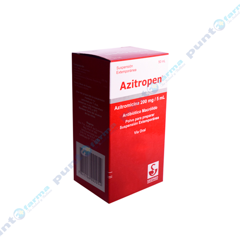 Azitropen Azitromicina 200 mg/5 mL - Cont. 50 mL | Punto Farma