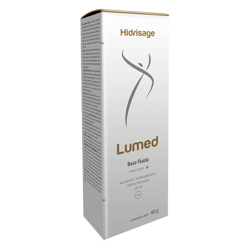 Punto Farma | Base Fluida Lumed Tono Claro SPF 50 Hidrisage - 40gr