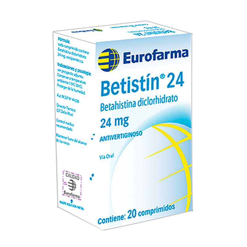 Betistin 24 mg - Caja de 20 comprimidos | Punto Farma