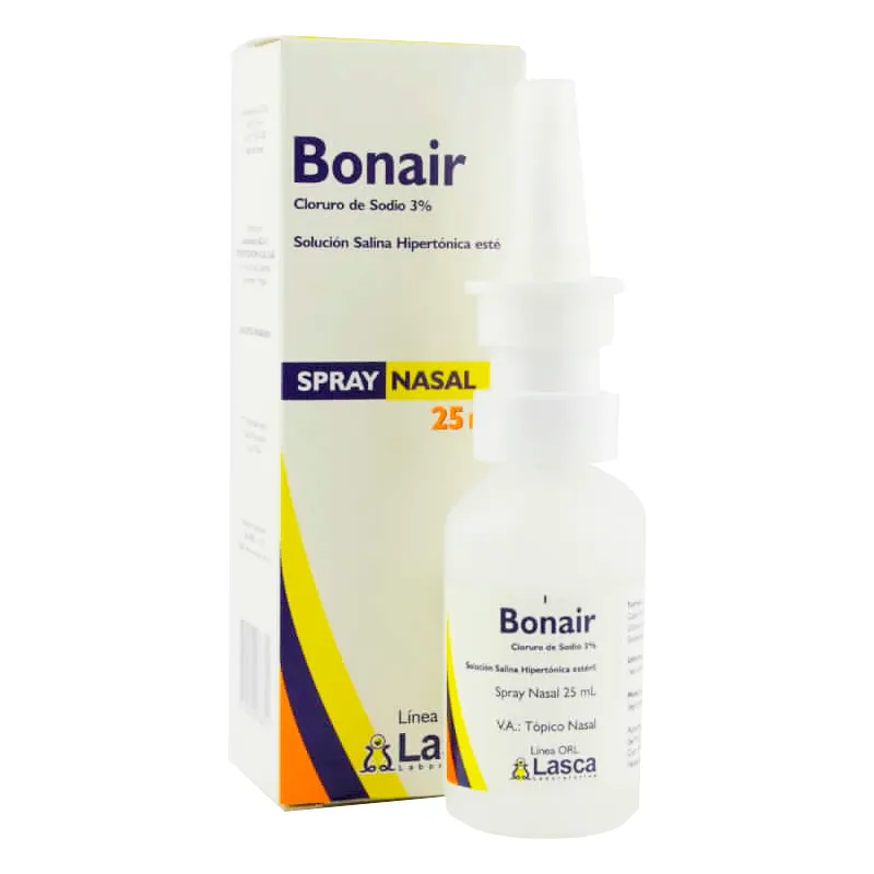 Bonair Cloruro de Sodio 3% Spray Nasal - Cont. 25 mL | Punto Farma