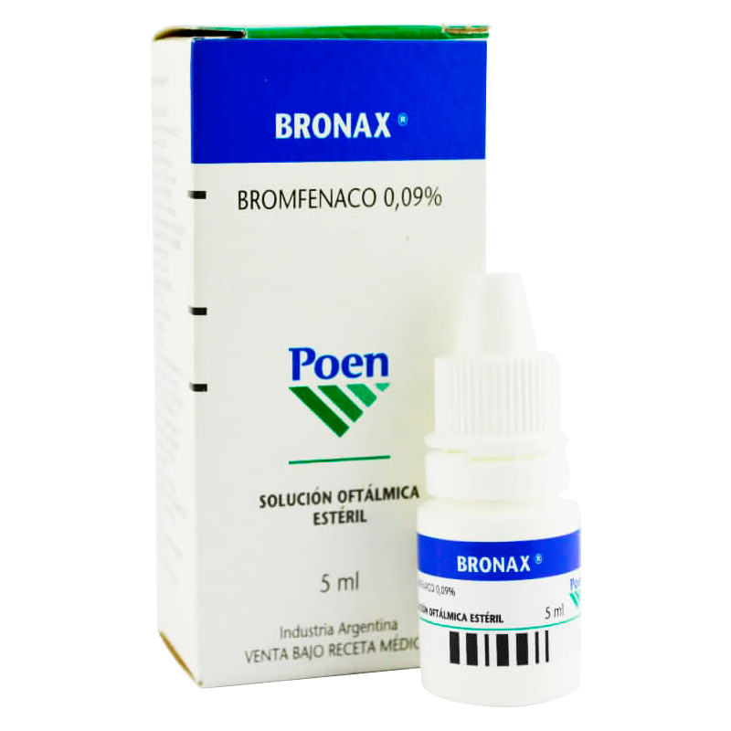 Bronax Bromfenaco 0,09% - Solución Oftálmica Esteril de 5 mL | Punto Farma