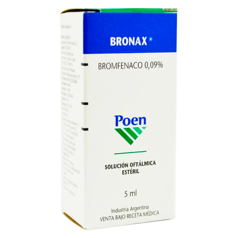 Bronax Bromfenaco 0,09% - Solución Oftálmica Esteril de 5 mL | Punto Farma