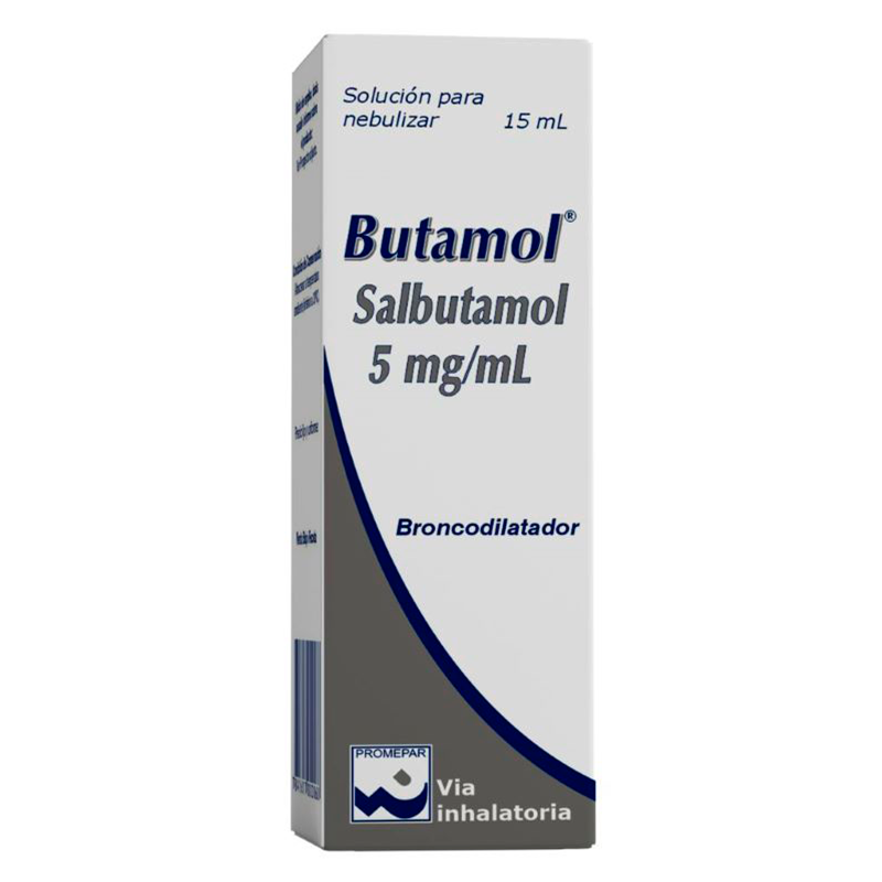 Butamol Salbutamol 5 mg - Solución para nebulizar 15 mL | Punto Farma