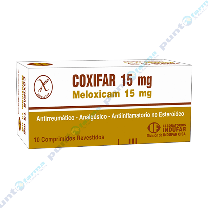 COXIFAR Meloxicam 15 mg - Caja de 10 comprimidos | Punto Farma