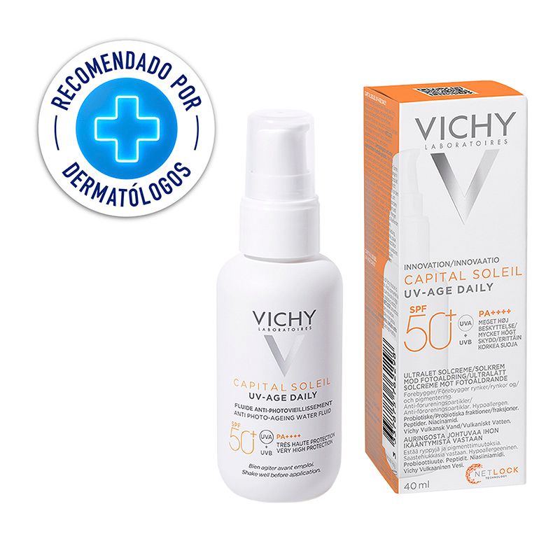 Capital Soleil Uv-Age Daily con Color SPF 50 Vichy - 40mL | Punto Farma
