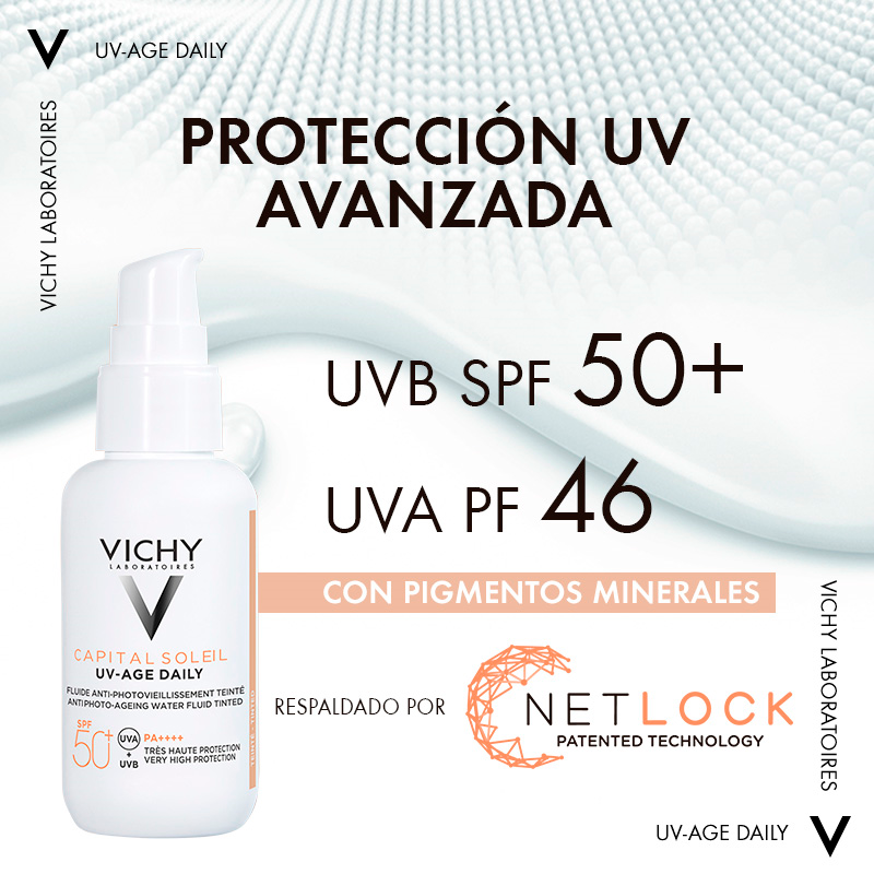 Capital Soleil Uv-Age Daily con Color SPF 50 Vichy - 40mL | Punto Farma