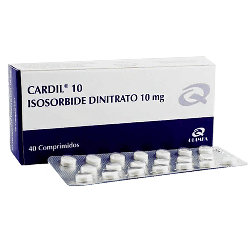 Cardil 10 Isosorbide Dinitrato 10 mg - Caja de 40 comprimidos | Punto Farma