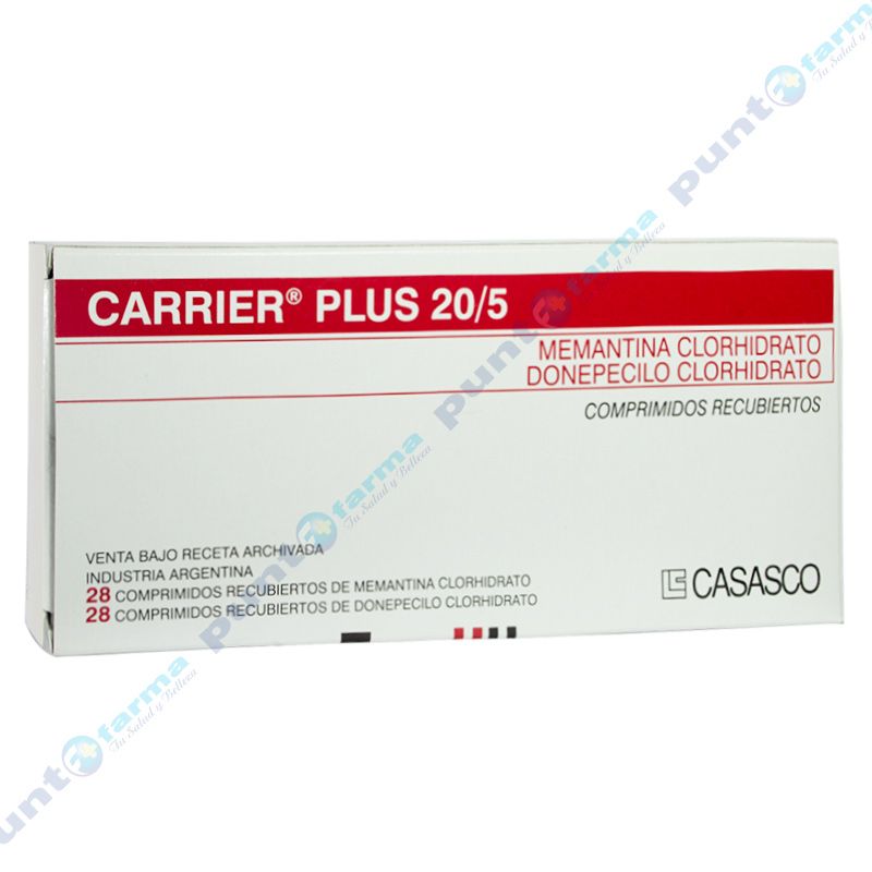Carrier Plus 20/5 Memantina Clorhidrato - Cont. 28 comprimidos ...