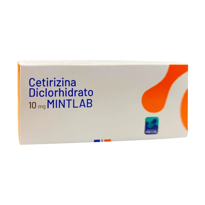 Cetirizina Diclorhidrato Mintlab 10 mg - Cont. 30 comprimidos recubiertos | Punto Farma