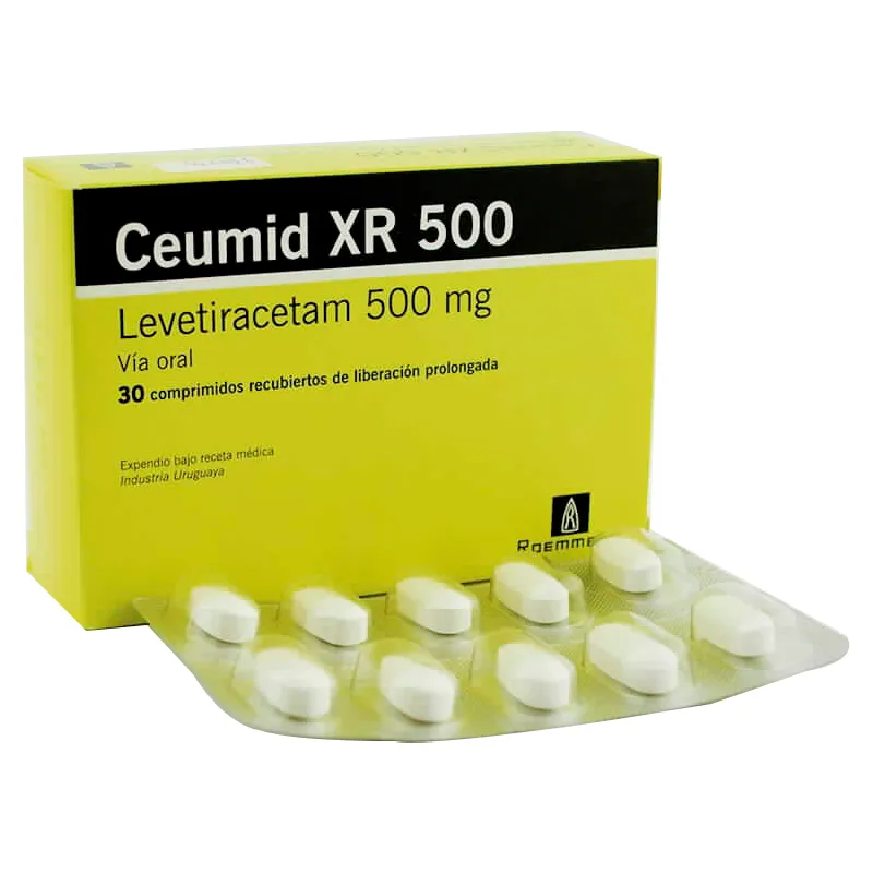 Ceumid XR 500 Levetiracetam - Caja de 30 comprimidos recubiertos de ...