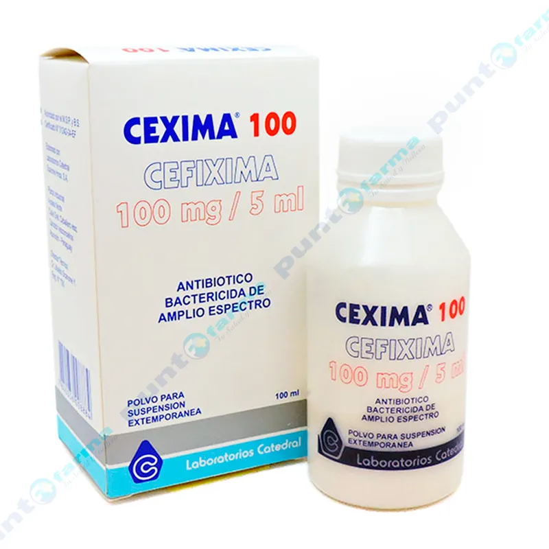 Cexima 100 Cefixima 100mg/5 mL Polvo Suspension Extemporanea - Cont ...