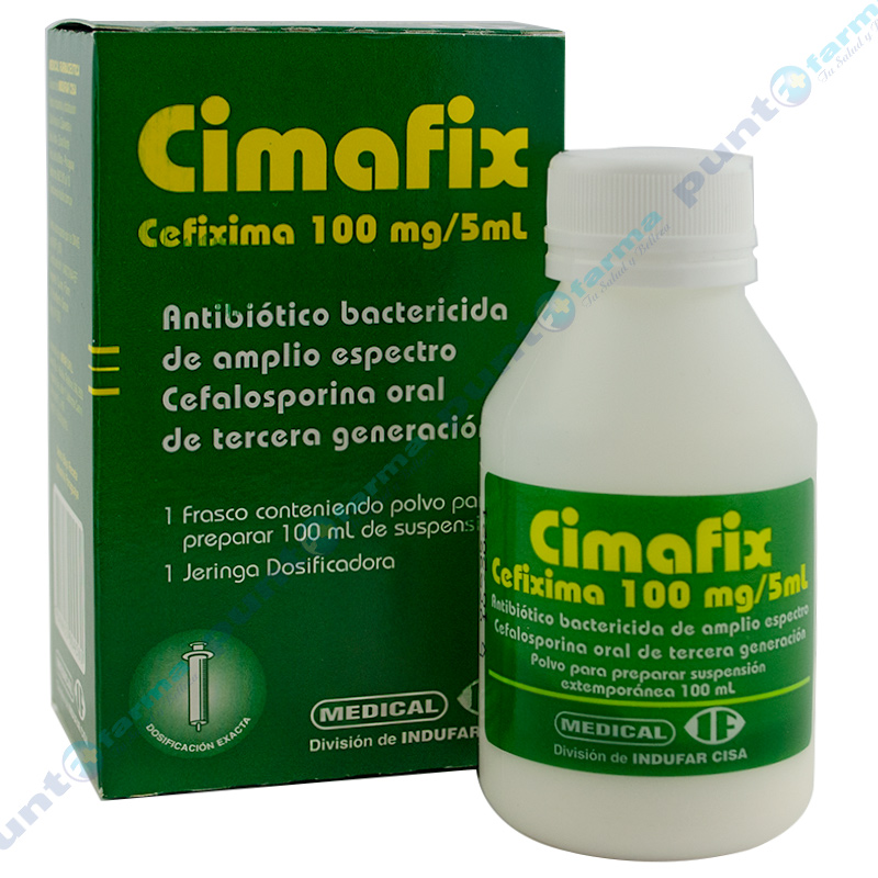 Cimafix Cefixima 100mg - 100 mL. | Punto Farma
