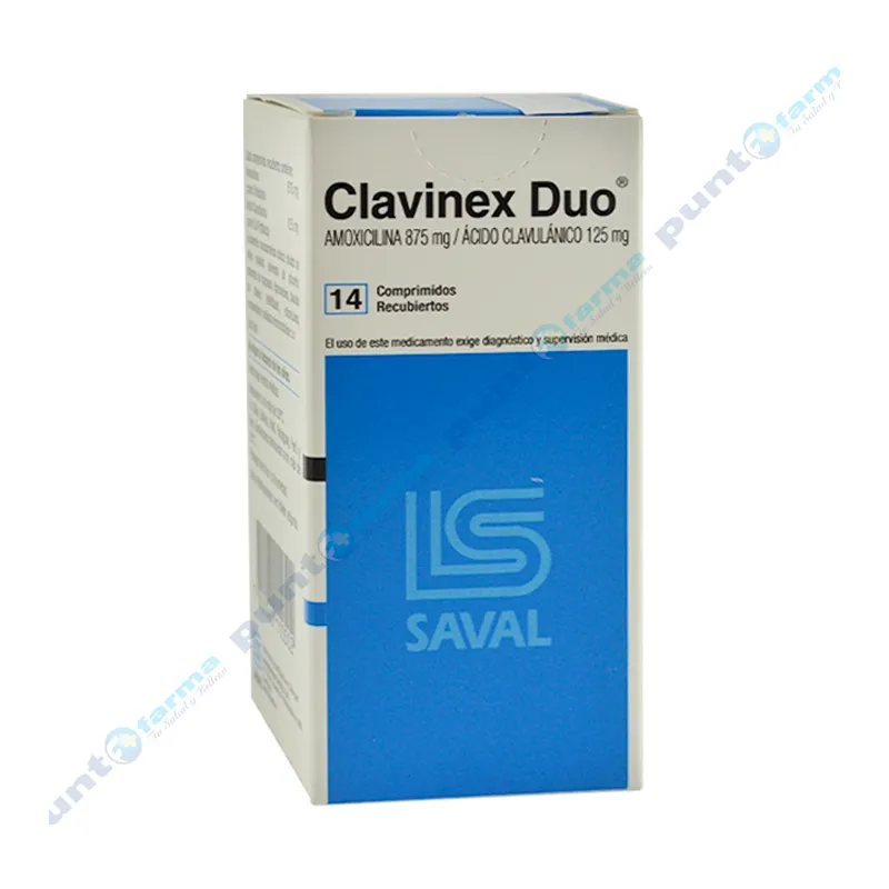 Clavinex Duo Amoxicilina - Contenido de 14 comprimidos recubiertos ...