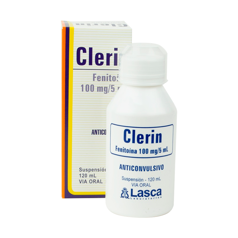Clerin Fenitoína 100 mg/5 mL - Jarabe de 120mL | Punto Farma