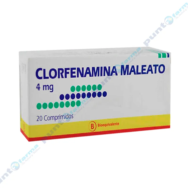 Clorfenamina Maleato Mintlab 4 mg - Cont. 20 comprimidos. | Punto Farma