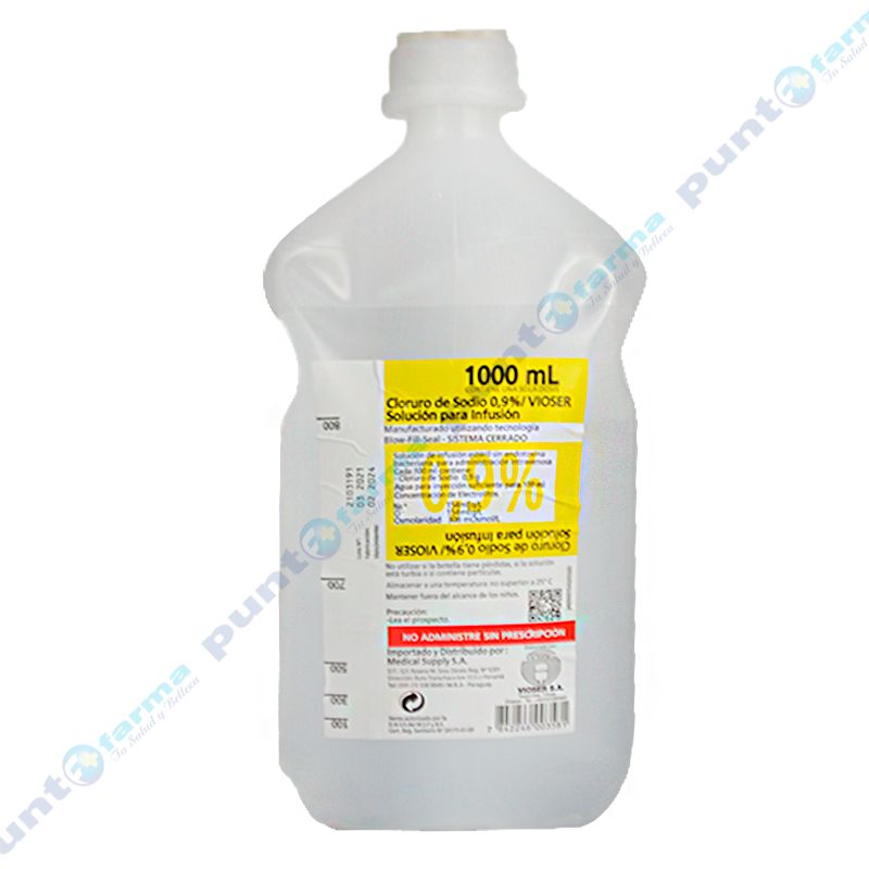 Punto Farma | Cloruro de Sodio 0,9% Vioser - 1000 mL